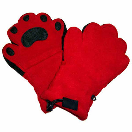 Adult Red Fleece Mittens – BearHands and Buddies